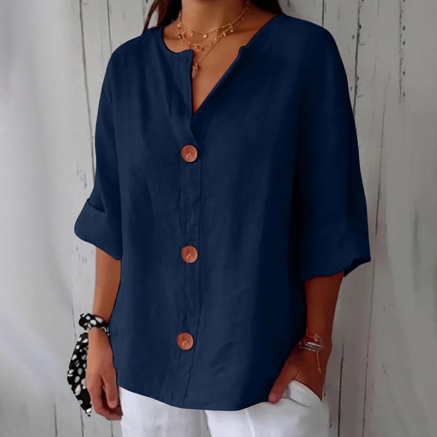 Olivia | Lightweight Linen Blouse for Effortless Summer Comfort ...